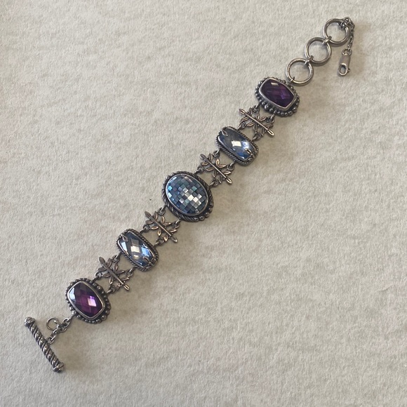 Lori Bonn | Jewelry | Lori Bonn Sterling Silver Amethyst Blue Topaz ...